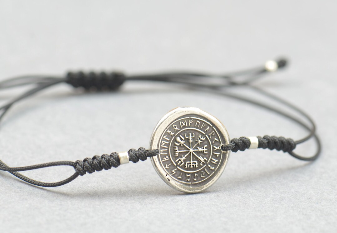 Celtic Compass Vegvisir Viking Bracelet From Huld Manuscript ...