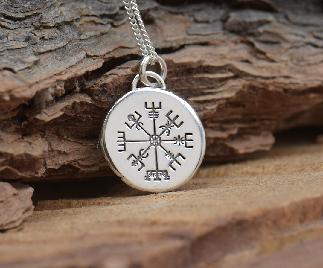 Celtic Compass Vegvisir Viking Pendant From Huld Manuscript ...