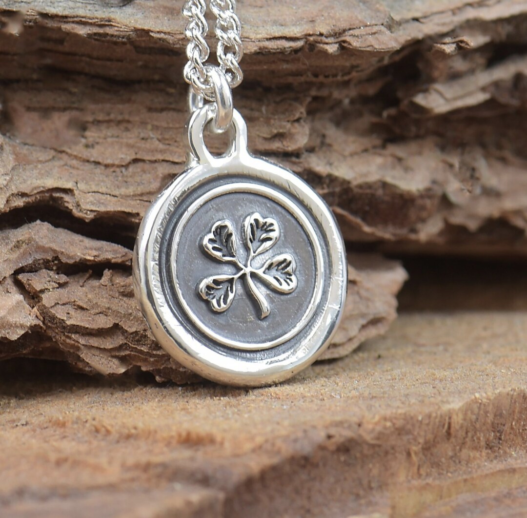Sterling Silver Four Leaf Clover Pendant.handmade Piece.mystery,magic ...