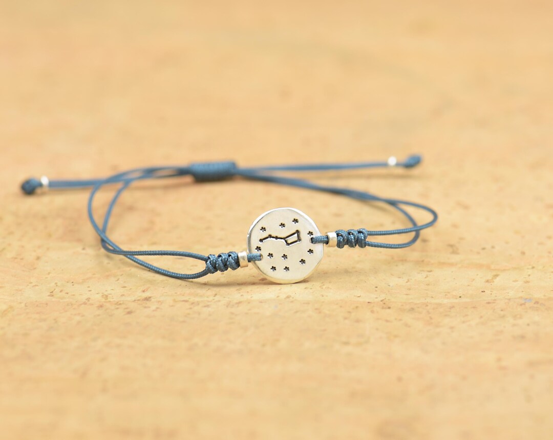 Sterling Silver Ursa Major Constellation Hand Stamped Adjustable Big Dipper.women or Men ...