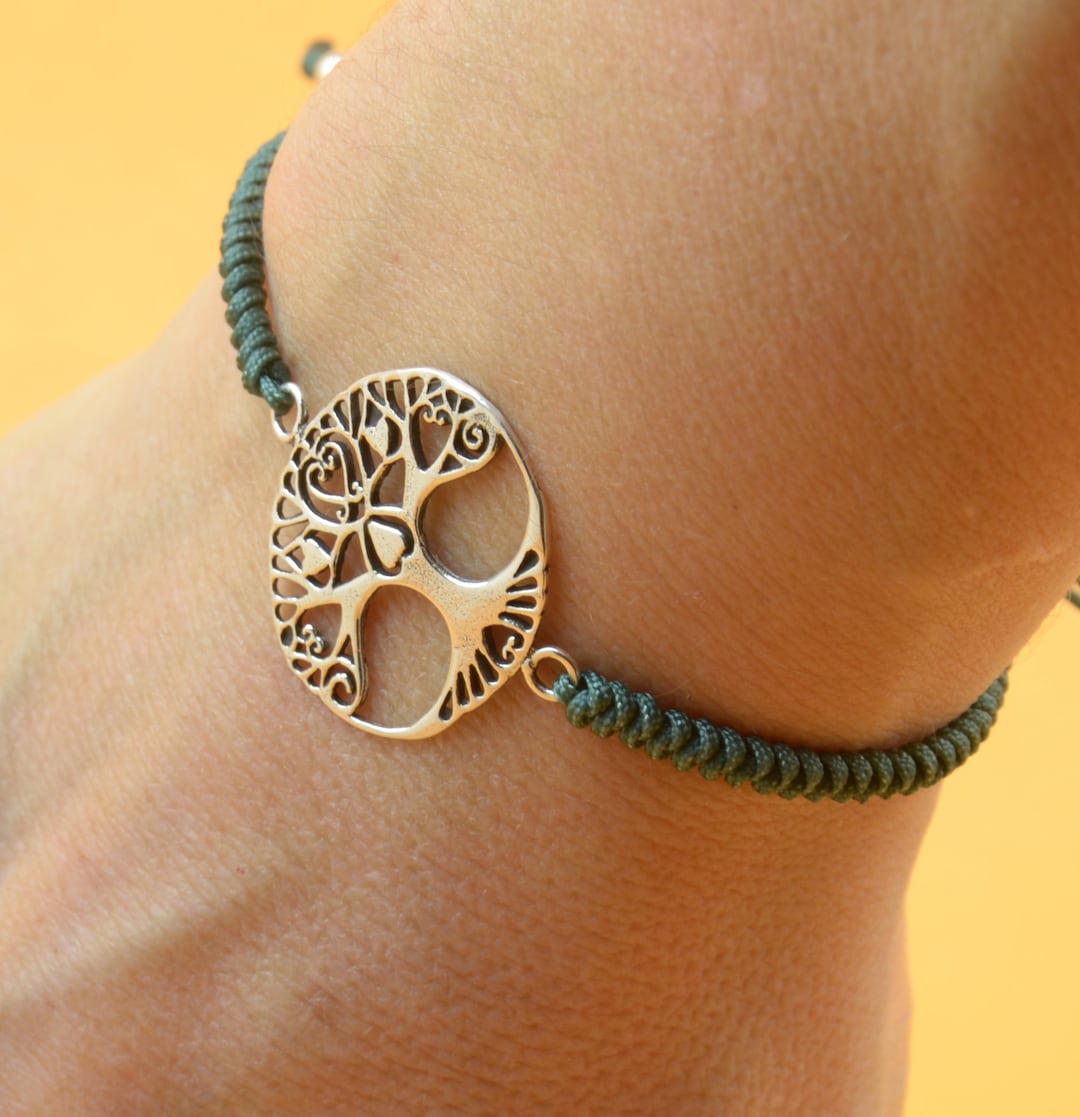 Sterling Silver Tree of Life Bracelet - Etsy