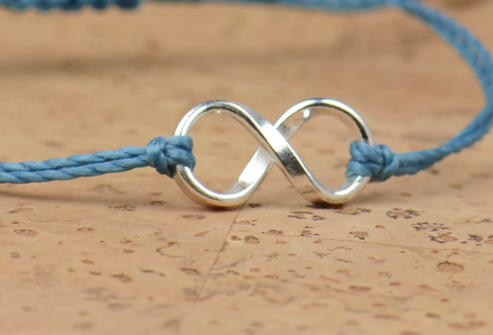 Sterling Silver Karma Infinity Bracelet . Friendship - Etsy