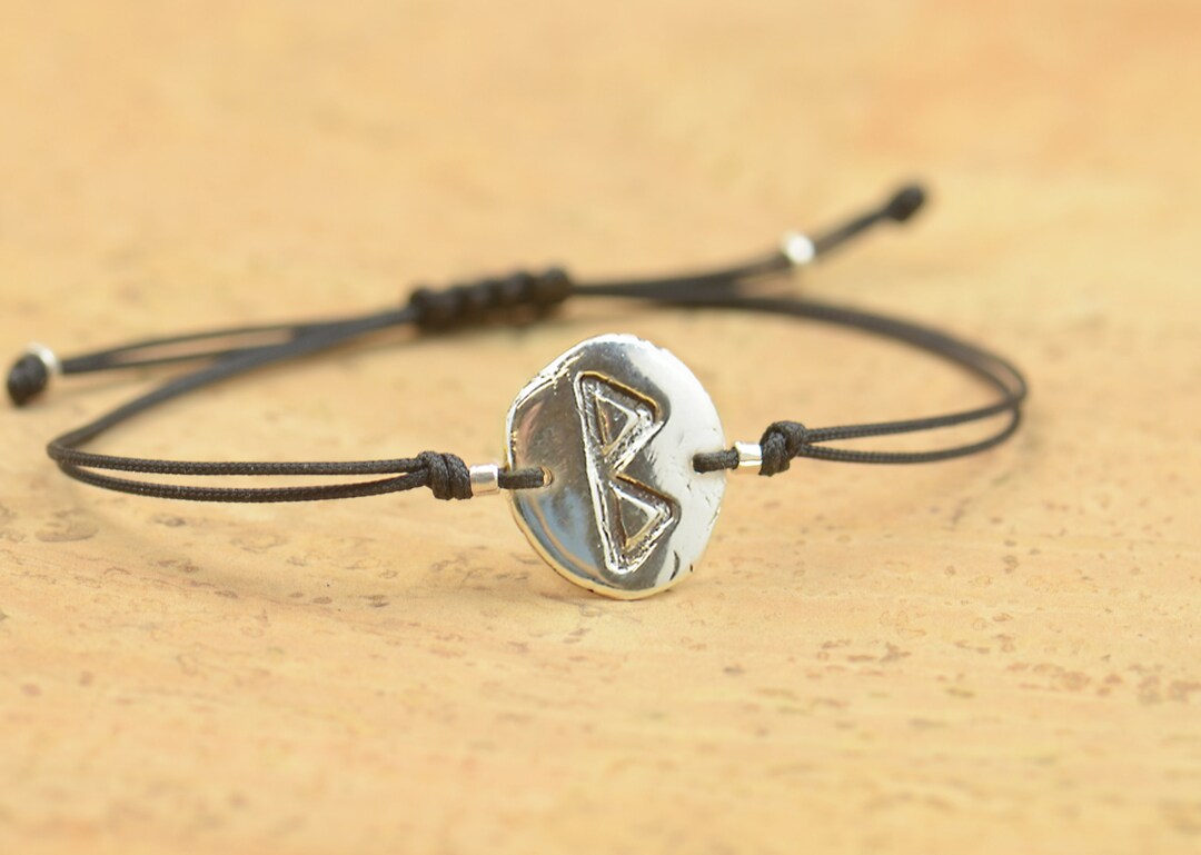 Buy Rune Viking Bracelet Amulet Success Prosperity Magic Symbols and ...