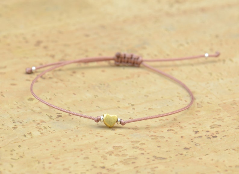 Rose gold or Vermeil gold heart sterling silver tiny | Etsy