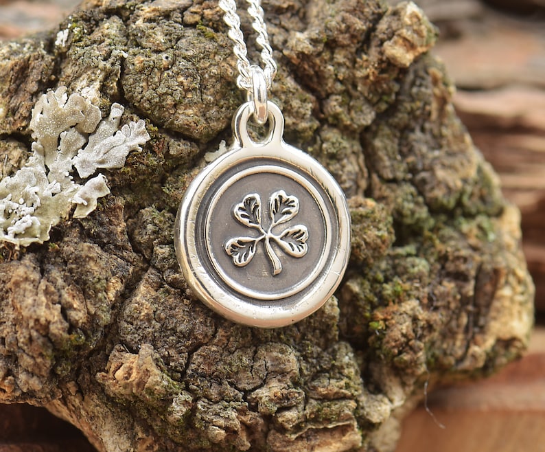 Sterling Silver Four Leaf Clover Pendant.handmade Piece.mystery,magic ...