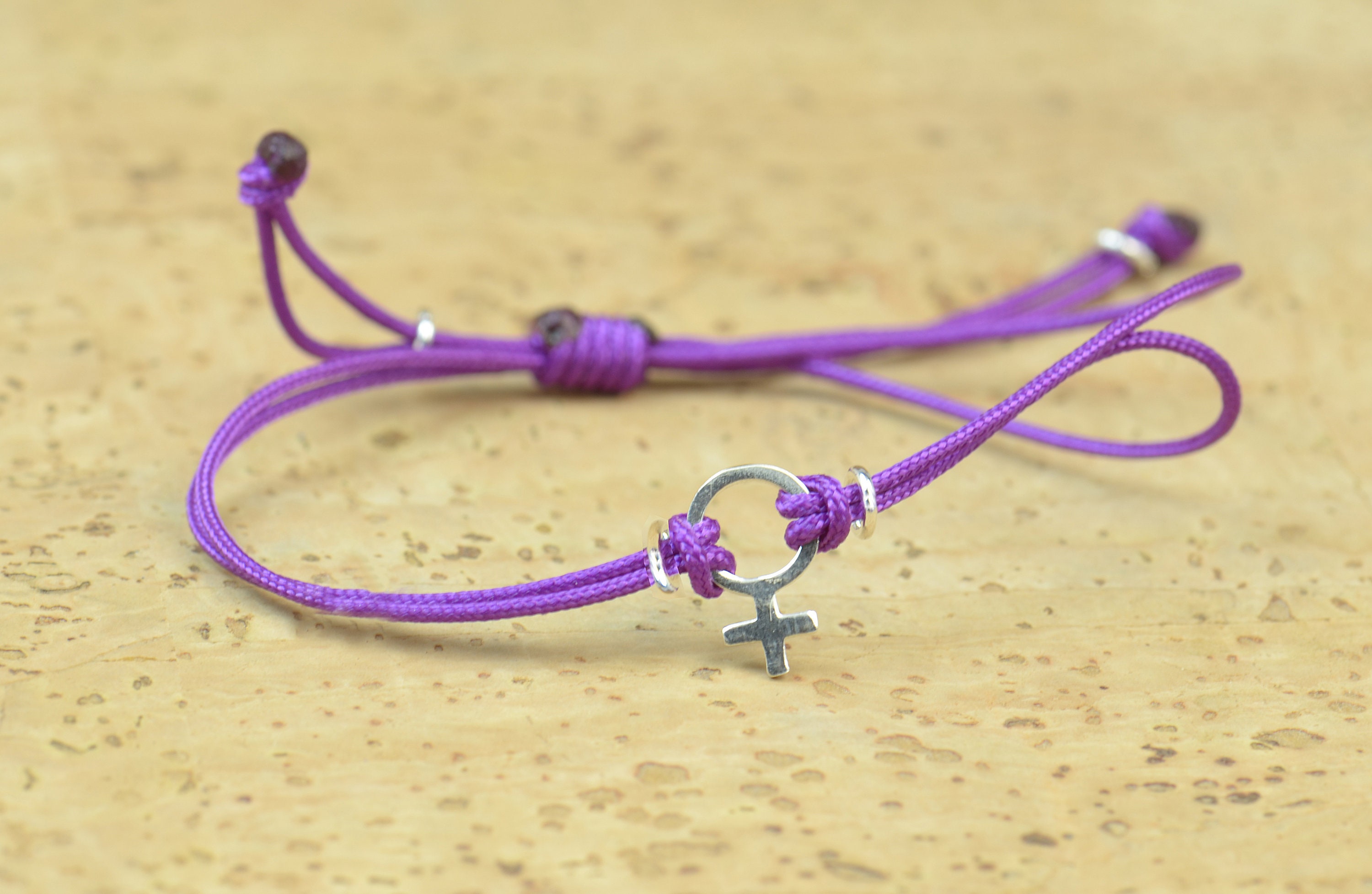Sterling Silver Women Symbol Sign Bracelet.sterling Silver Bead ...
