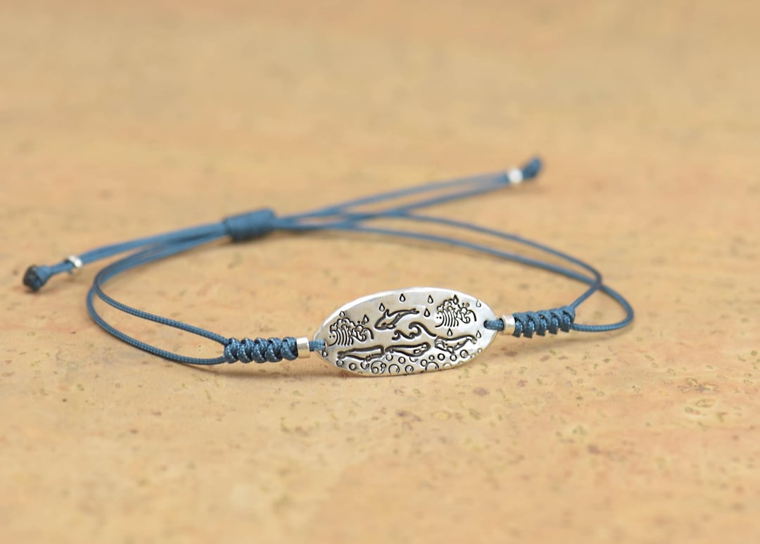 Whales Bracelet.artisan Sterling Silver Humpback,orca,beluga and Right ...