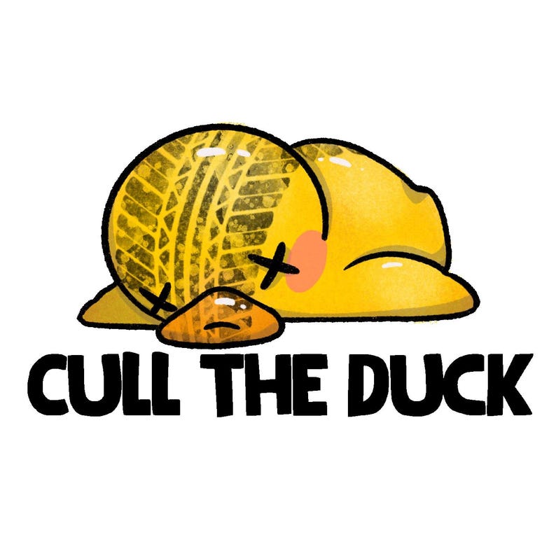 Cull the Duck Logo Sticker, Jeep Decal, Funny Vinyl Sticker, 4x4, Duck ...