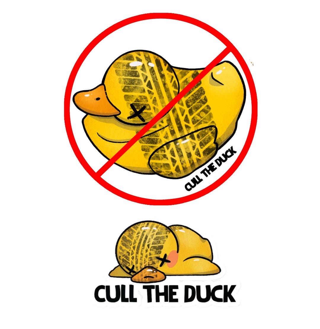 2 'cull the Duck' Stickers, Jeep Decal, Funny Vinyl Sticker, 4x4, Duck ...