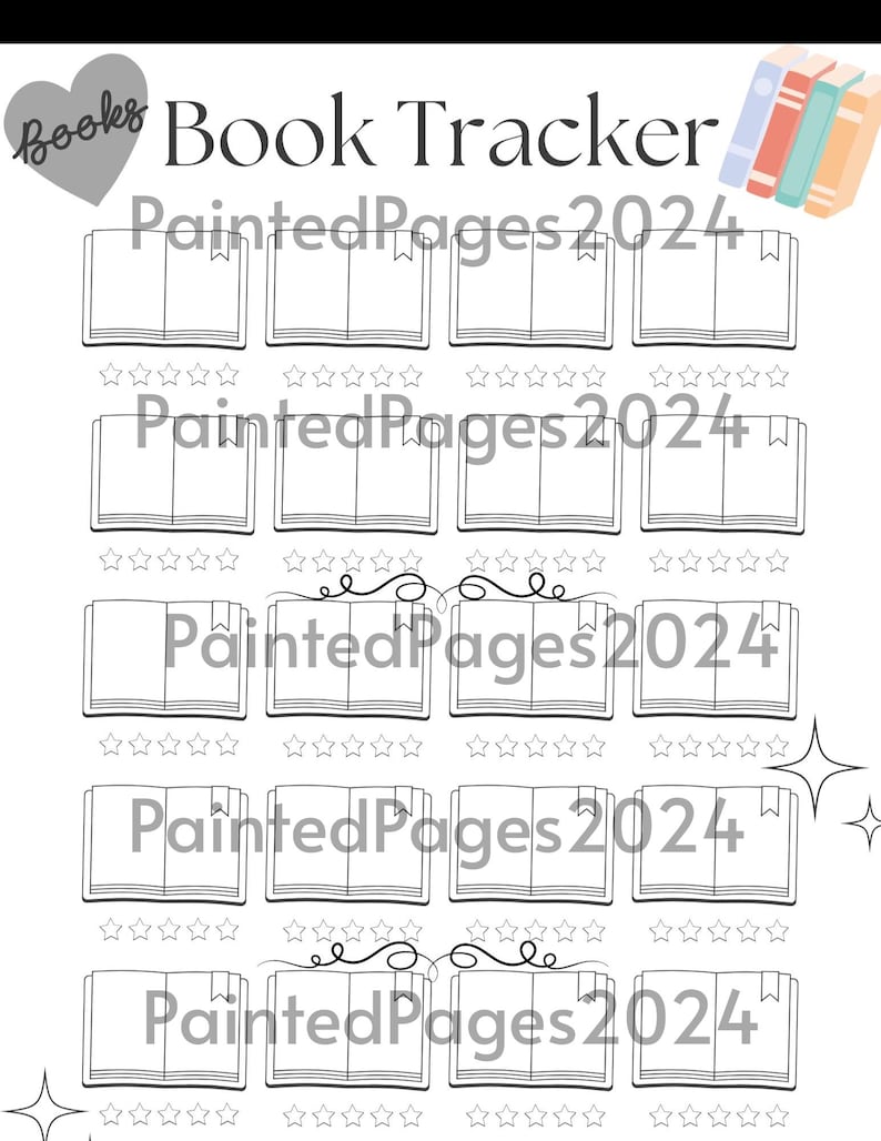 Book Tracker Printable - Reading Log Sheet - Digital Reading Journal ...