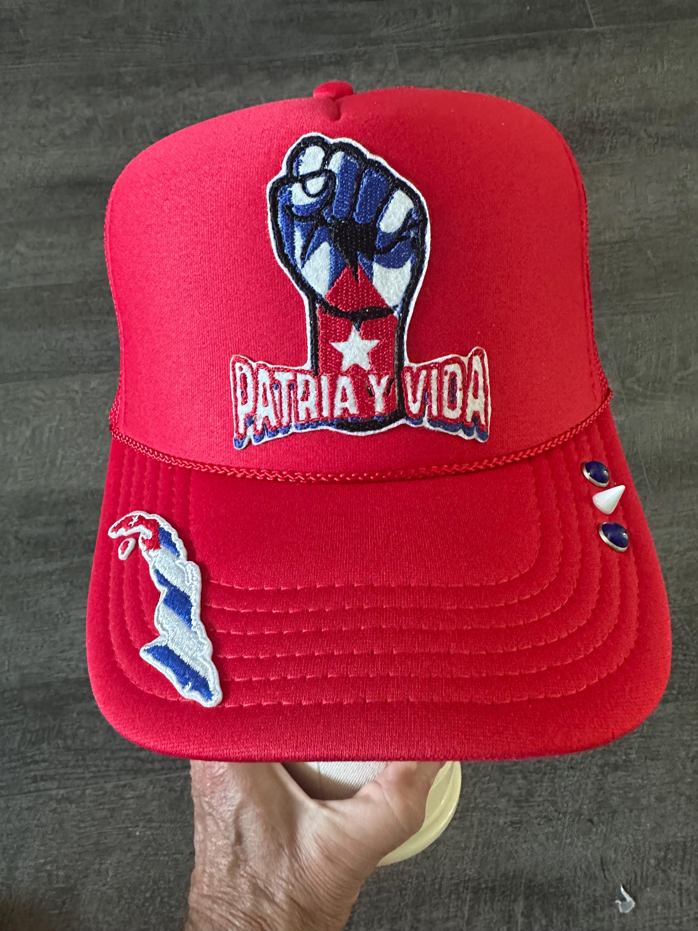 Trucker Hat--patria Y Vida, Cuba Libre, Gorra Sombrero Asere Que Bola ...