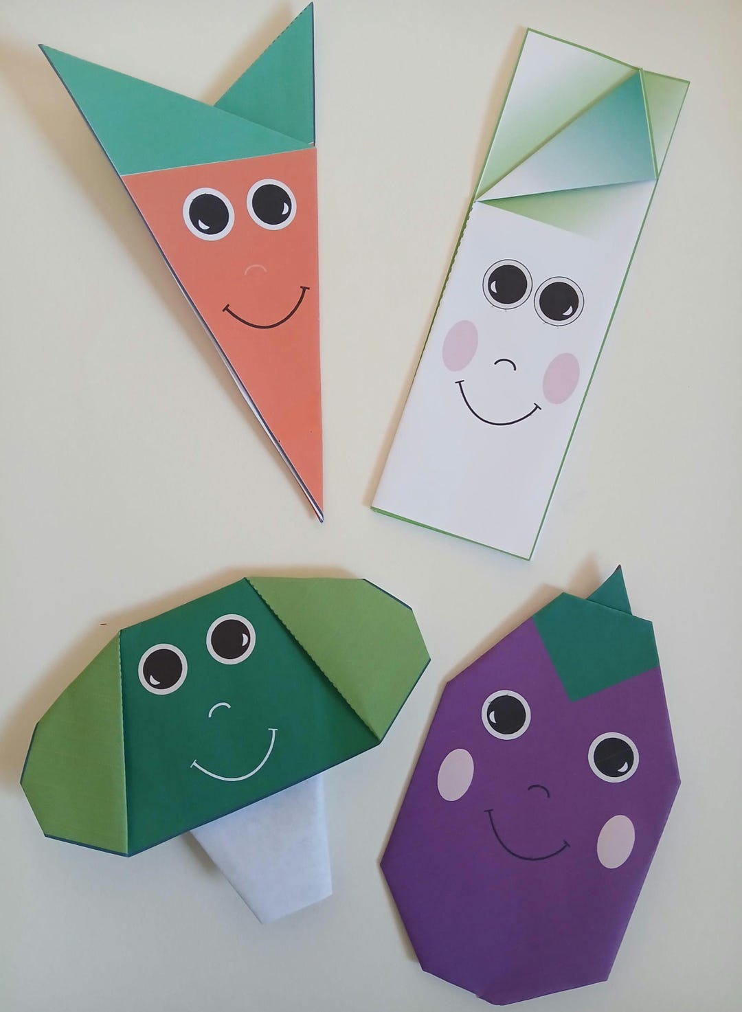 Simple Origami for Kids - 4 Vegetables Designs With Printables ...