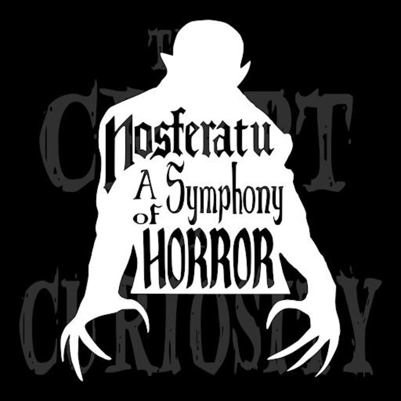 Nosferatu Symphony of Horror Vinyl Decal Car Bumper Sticker Halloween ...