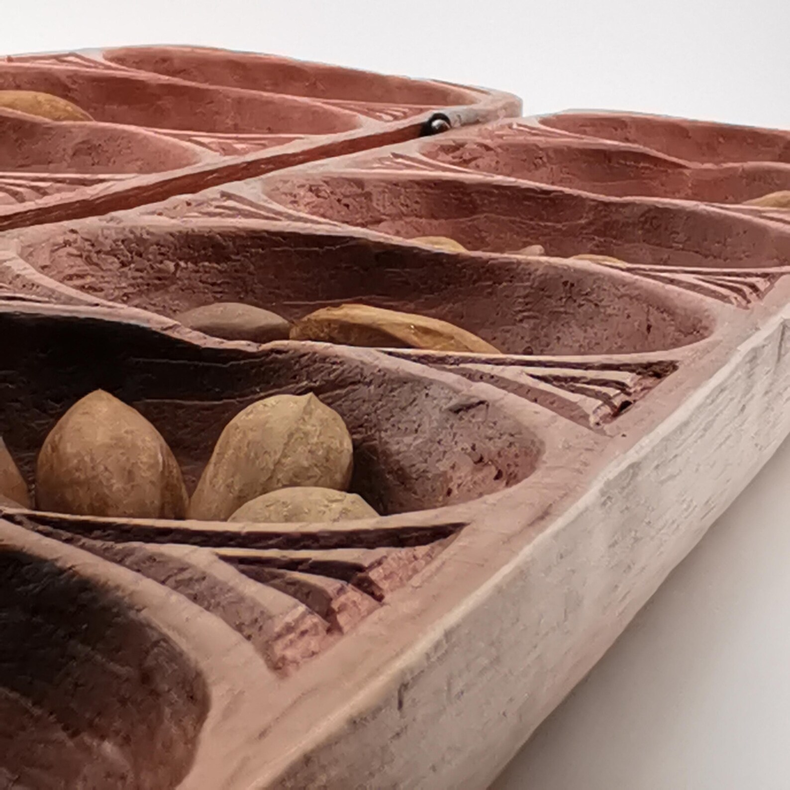 Mancala Board Game - Handcrafted Wooden Awale Game From Cameroon ...