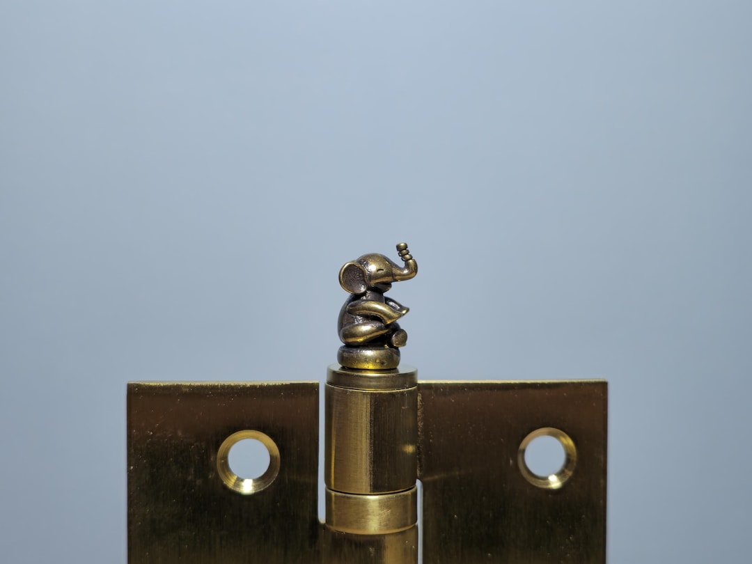 Brass Elephant Hinge Head Topper Animal Sculpture Door Hardware Home ...