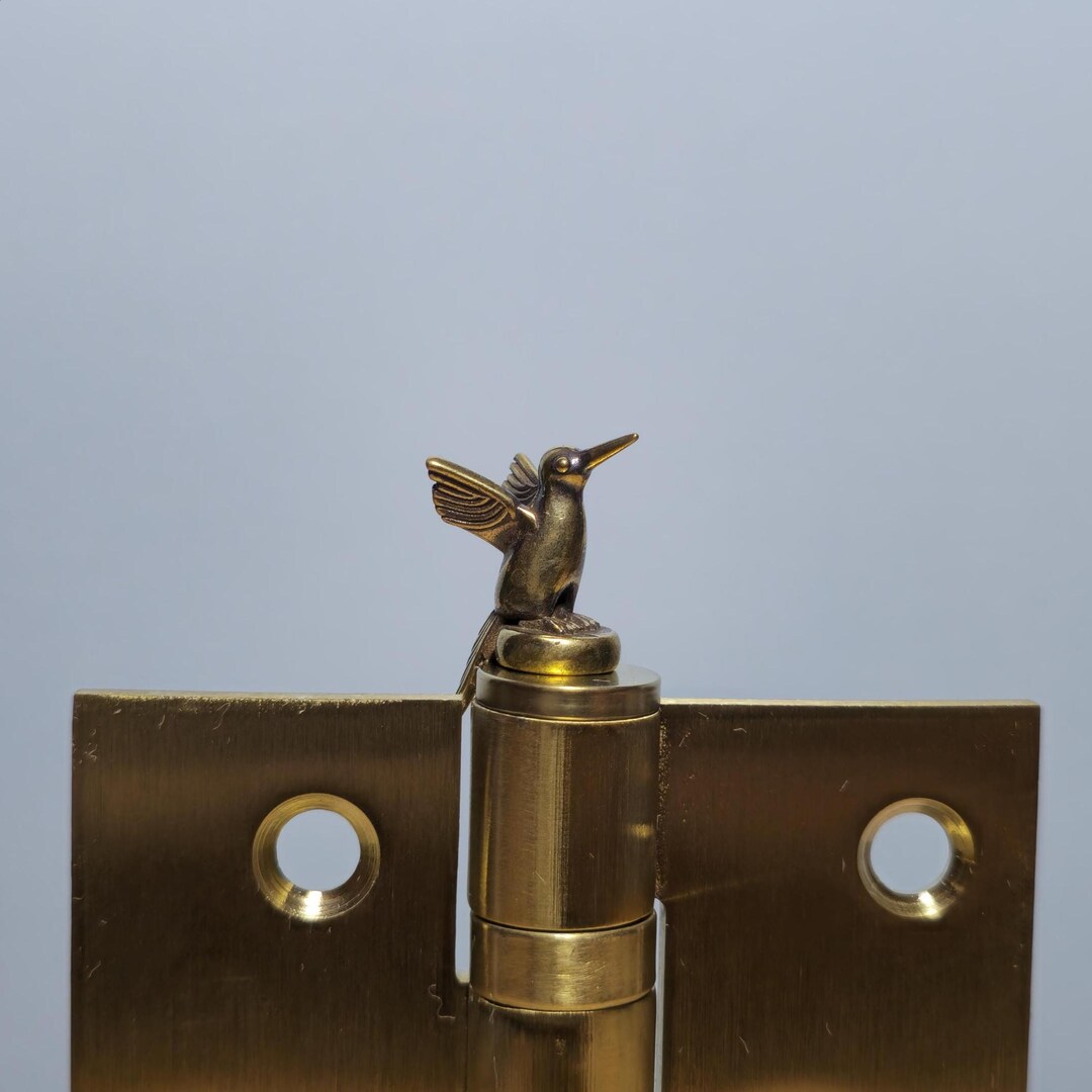 Brass Hummingbird Hinge Head Topper Magnetic Door Bird Home Decor Gift ...