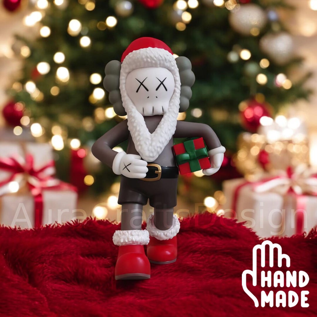Santa Claus Kaws-inspired Christmas Figure Modern Art Hypebeast ...