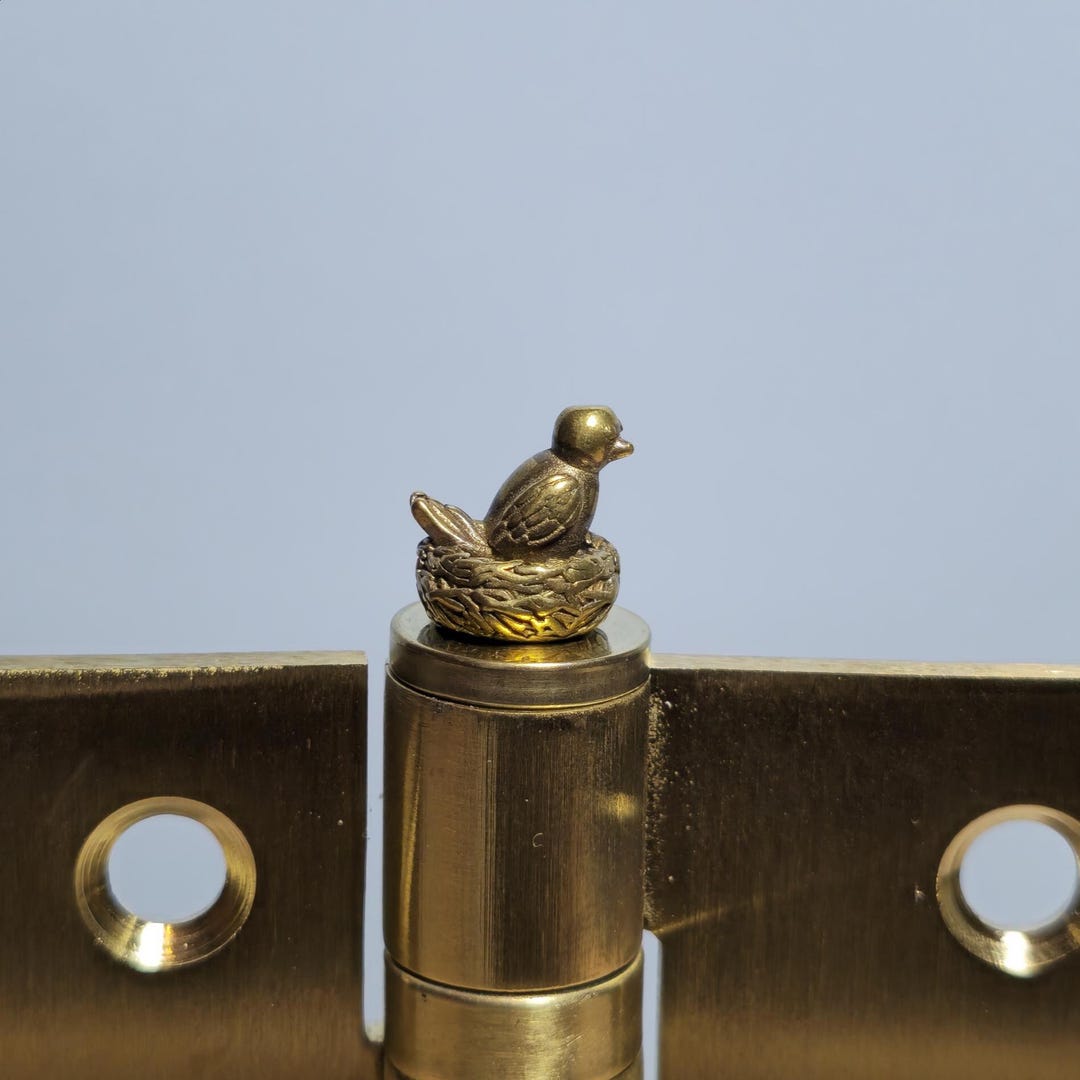Brass Bird Door Hinge Head Topper | Magnetic Door Hinge Decoration ...