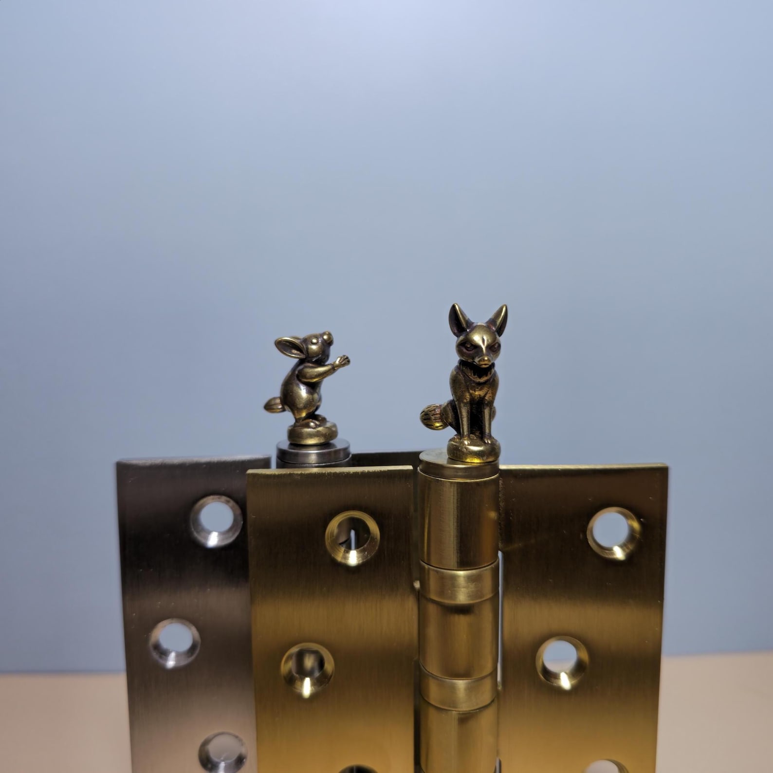 Brass Hinge Head Animal Toppers Custom Mix Match Magnetic Door Decor ...