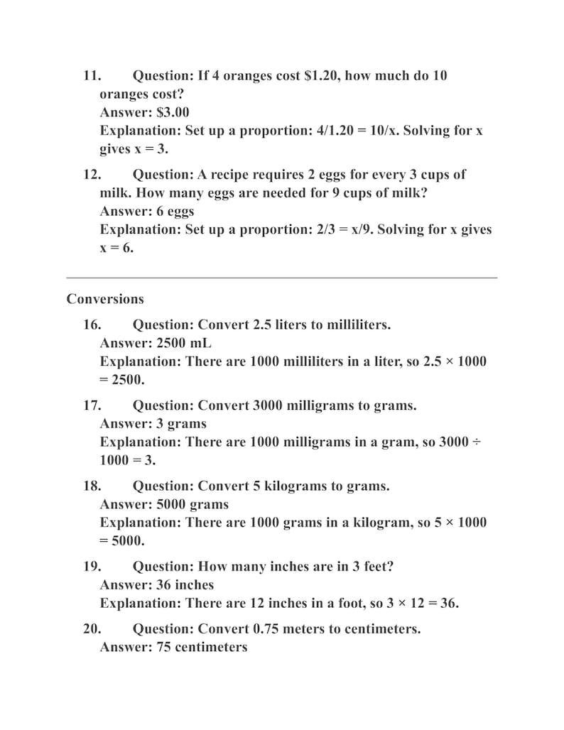 HESI A2 Math Practice Test 100 Questions - Etsy