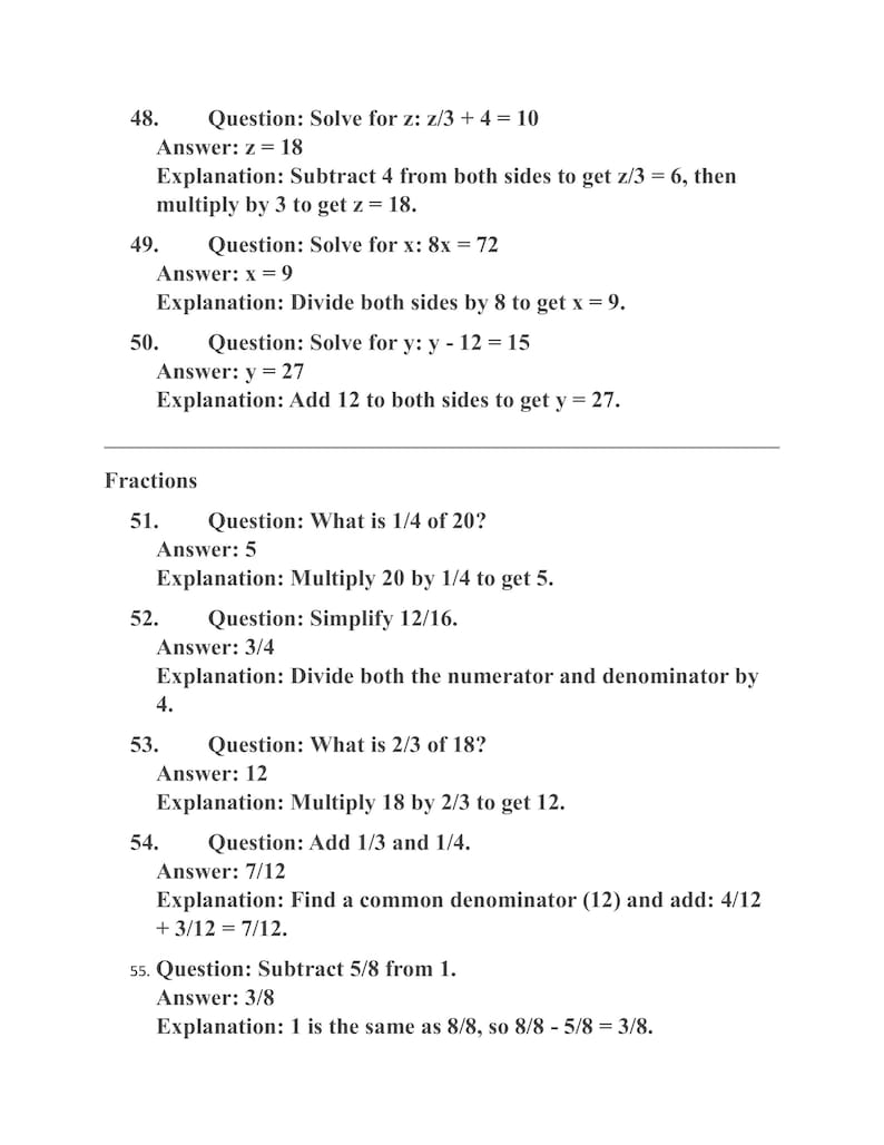 HESI A2 Math Practice Test 100 Questions - Etsy