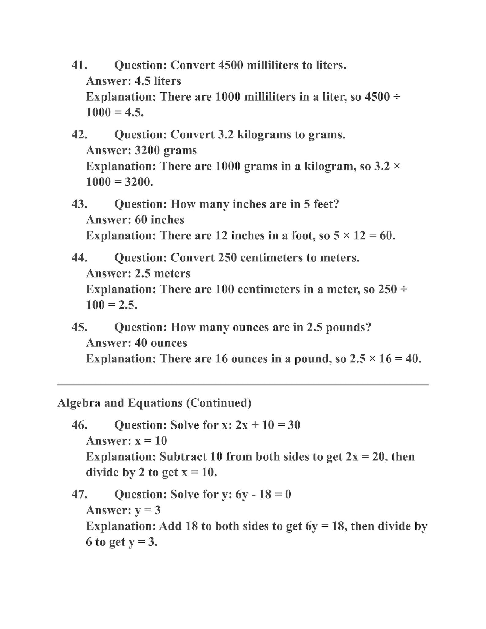 HESI A2 Math Practice Test 100 Questions - Etsy