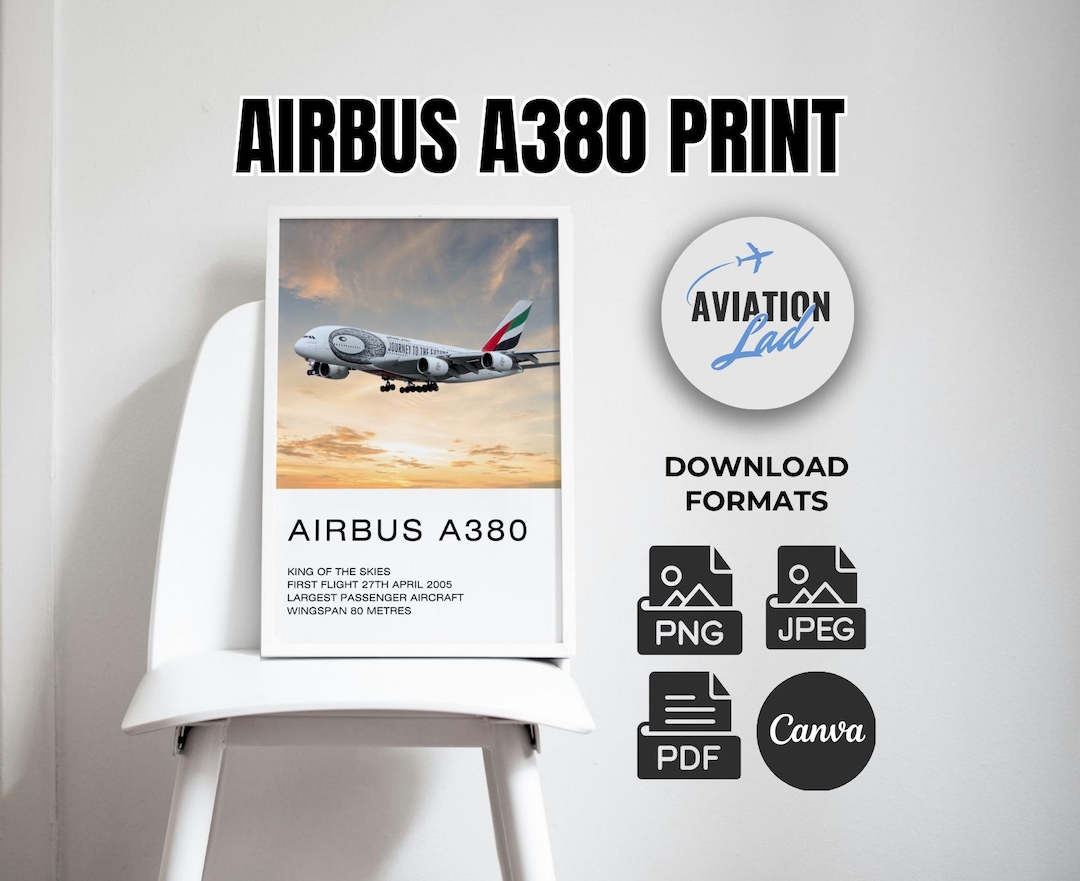 Airbus A380 Print | Aviation Wall Art | Emirates | A6-EEJ | Journey to ...