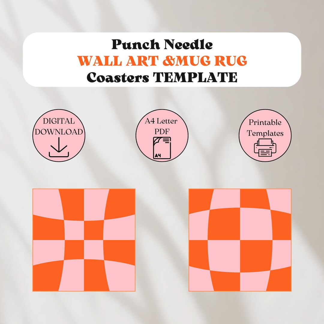 Punch Needle Patterns for Beginners | Punch Needle Template | Punch ...