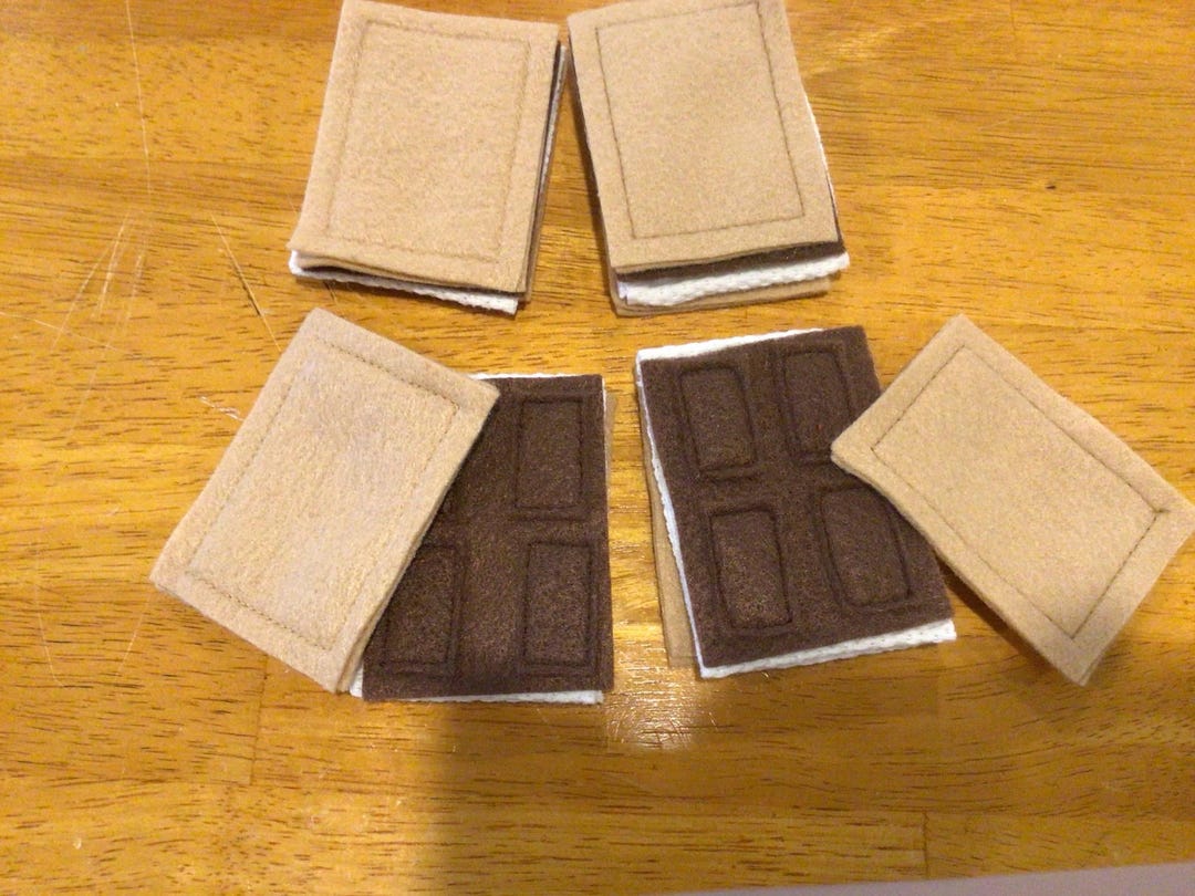 Smores, Set of 4, Felt Food, Pretend Food, Play Food - Etsy