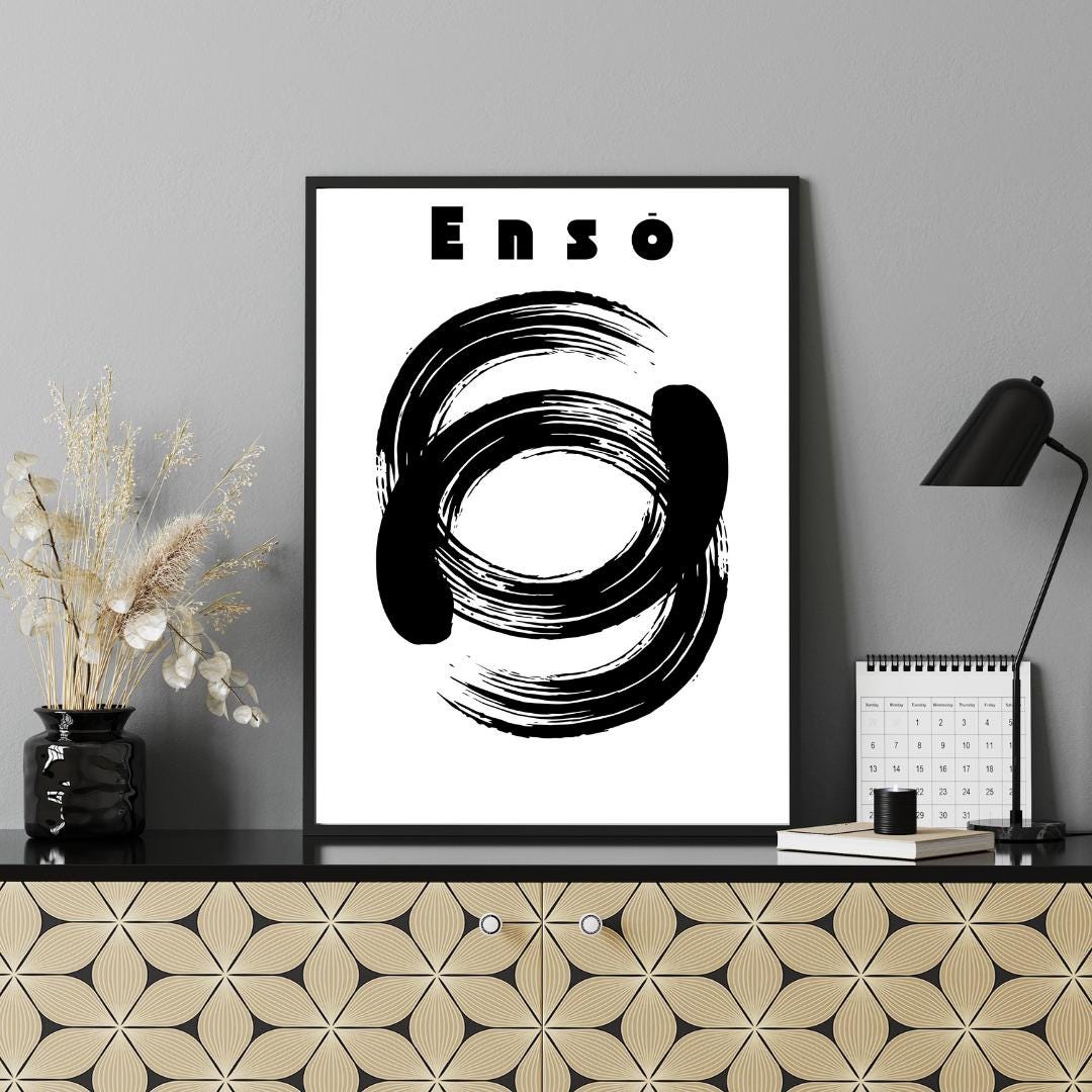 Enso Zen Wall Art |printable Art| Zen Symbol Digital Download | Enso Meaning Print | Mindful Art ...