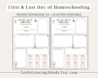 First Day of Homeschool Worksheet, Homeschool Activity Sheet ...