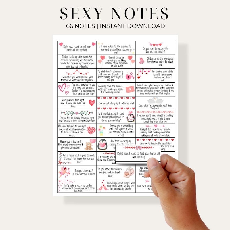 Sexy Valentine Notes - Etsy