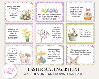 Easter Scavenger Hunt for Kids, Indoor Outdoor Easter Game, Easter Hunt ...