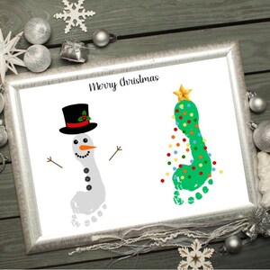 Christmas Handprint Craft, Christmas Handprint Art, Christmas Footprint ...