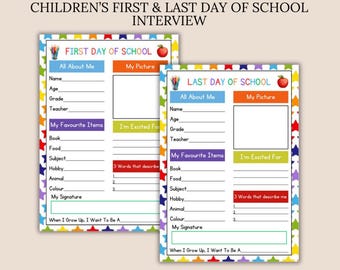 CHRISTIAN First Day of Homeschool Interview Printable, Back to School ...
