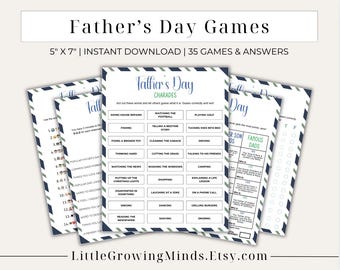 Father's Day Game Bundle | Printable Father's Day Games for Kids and ...