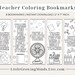 Teacher Appreciation Color Your Own Bookmark Printable | DIY Teacher ...