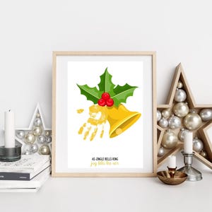 Christmas Handprint Craft, Christmas Handprint Art, Christmas Footprint ...
