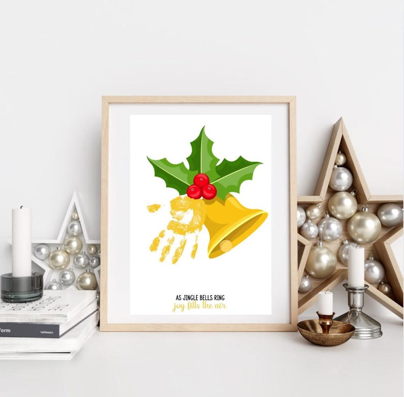 Christmas Handprint Craft, Christmas Handprint Art, Christmas Footprint ...