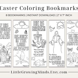 Easter Bible Colouring Bookmark | Sunday School Colouring Activity ...