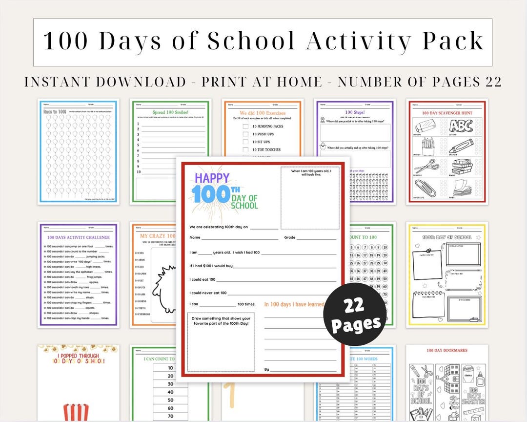 100 Days of School | 100th Day of School | 100th Day of School ...