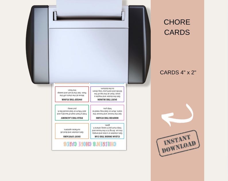 Editable Chore Cards for Kids | Printable Chore Cards | Chores for ...