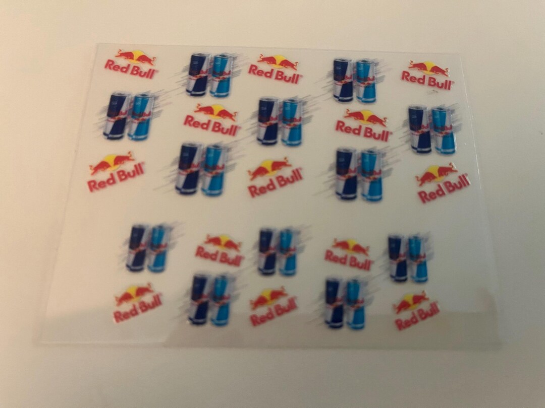 UV DTF Red Bull Mini Tumbler Wrap - Etsy