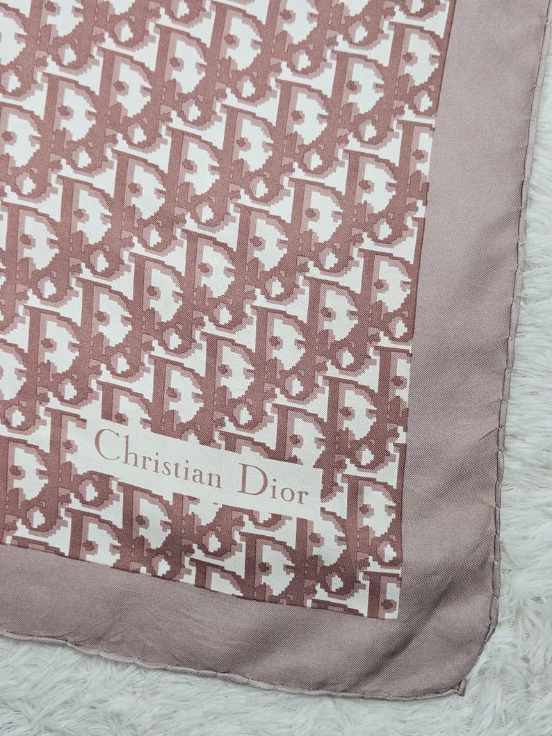 Christian Dior Monogram Silk Scarf - Etsy