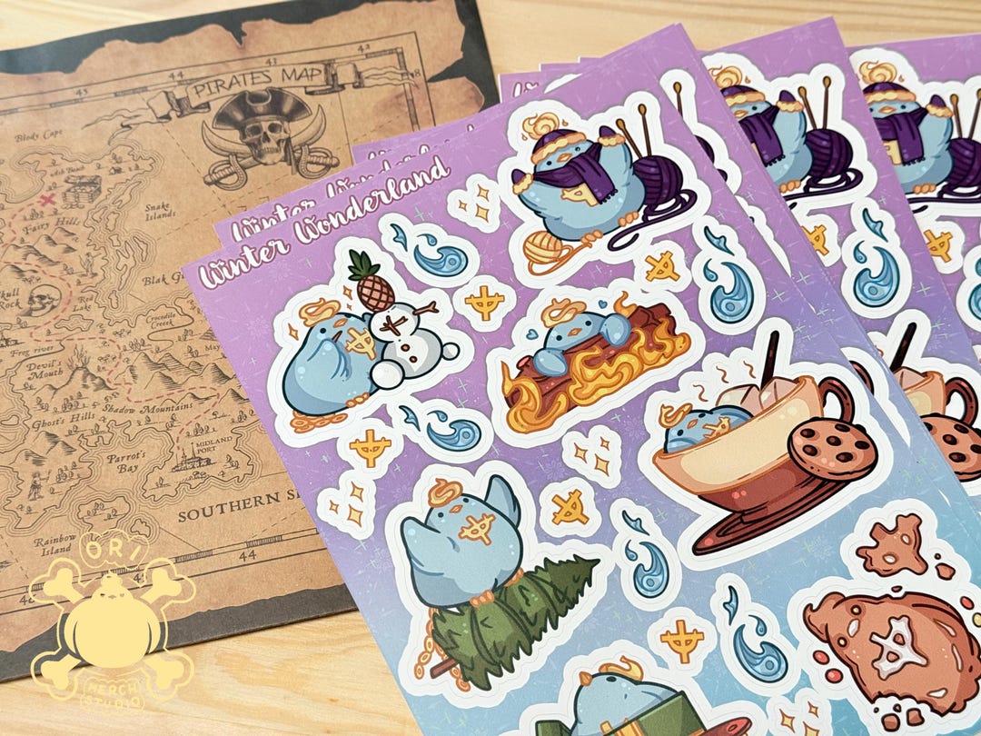 Phoenix Bird's Winter Wonderland Stickers | Marco Phoenix Sticker Sheet ...