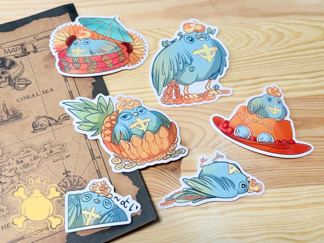 Phoenix Pirate Stickers | Marco Stickers - Etsy