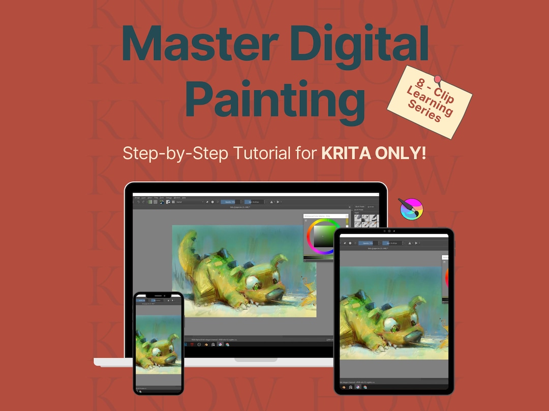 How to Do Digital Painting for *KRITA ONLY* | Tutorial for All | Step by Step Guide | Learn ...