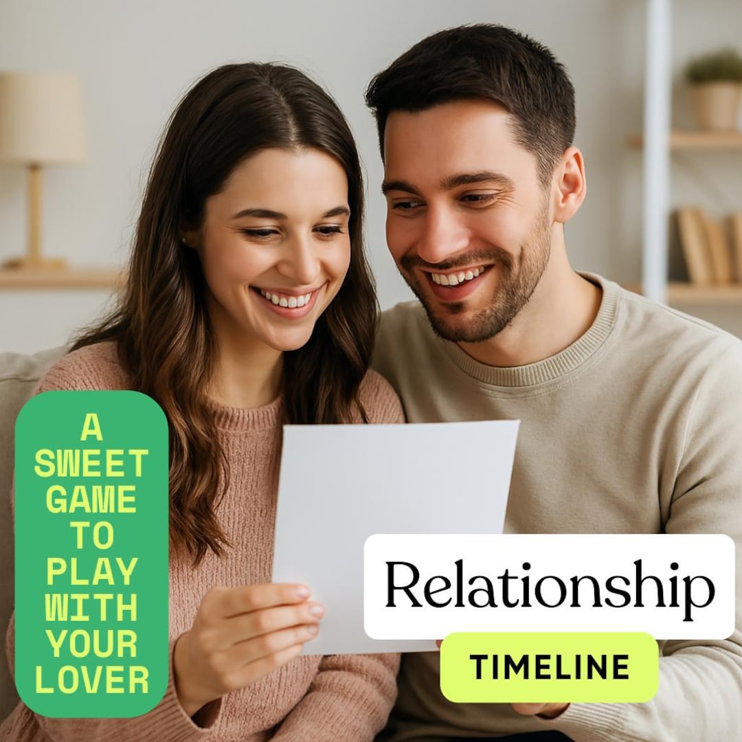 Relationship Timeline Game Printable – Couple Memory Journal – First ...
