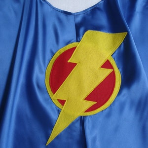 Children's Custom Superhero Lightning Bolt Cape Including Matching Mask ...