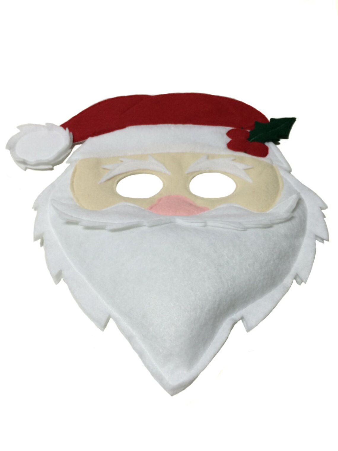 Handmade Soft SANTA CLAUS Christmas Felt Mask - Etsy